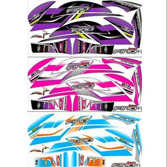 Jual Stiker Fino 125 Fi F1 Striping Motor semi decal motor fino 125 fi ...