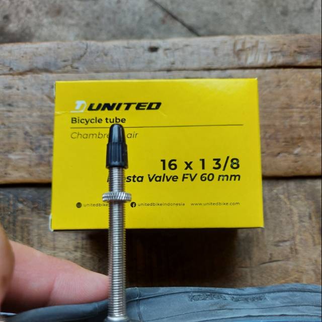 Jual BAN DALAM UNITED 16 X 1 3/8 (349) FV PENTIL PRESTA 6CM 60MM Sepeda Lipat 3 Lipatan | Shopee ...