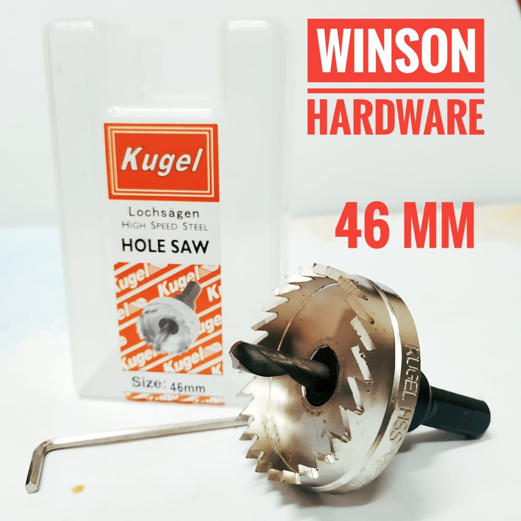 Jual Holesaw Besi HSS 46mm Kugel | Hole saw Mata Bor Lubang Besi 46 mm ...