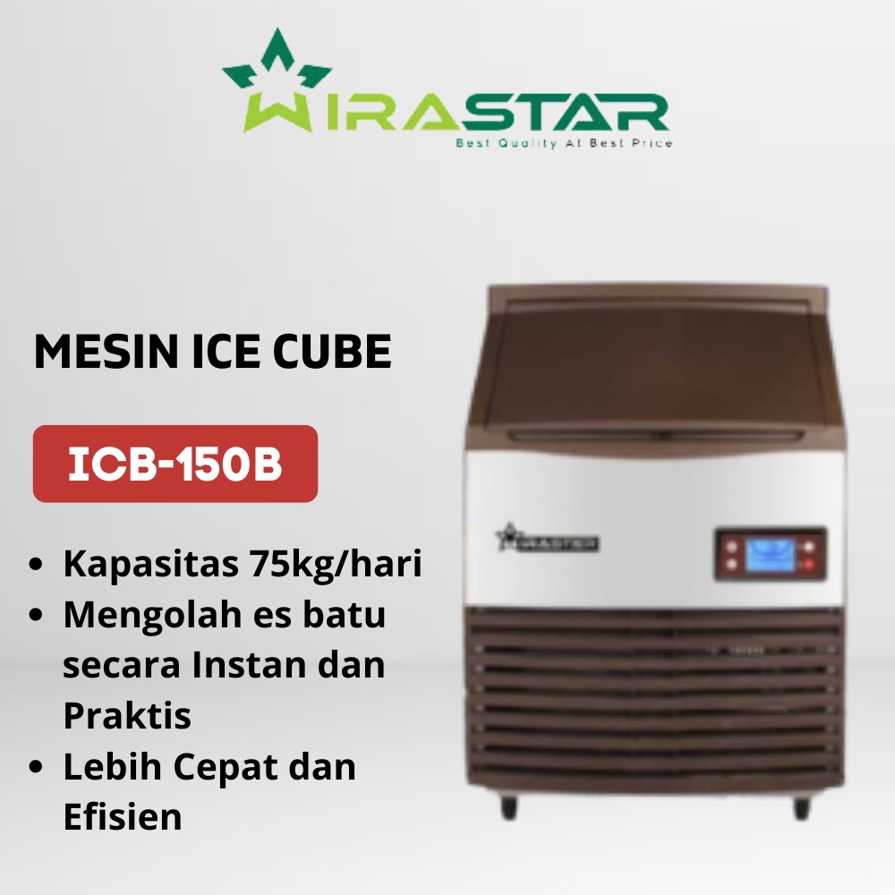Jual Mesin Pembuat Es Batu / Ice Cube Machine ICB-150B (75kg/hari) | Shopee Indonesia