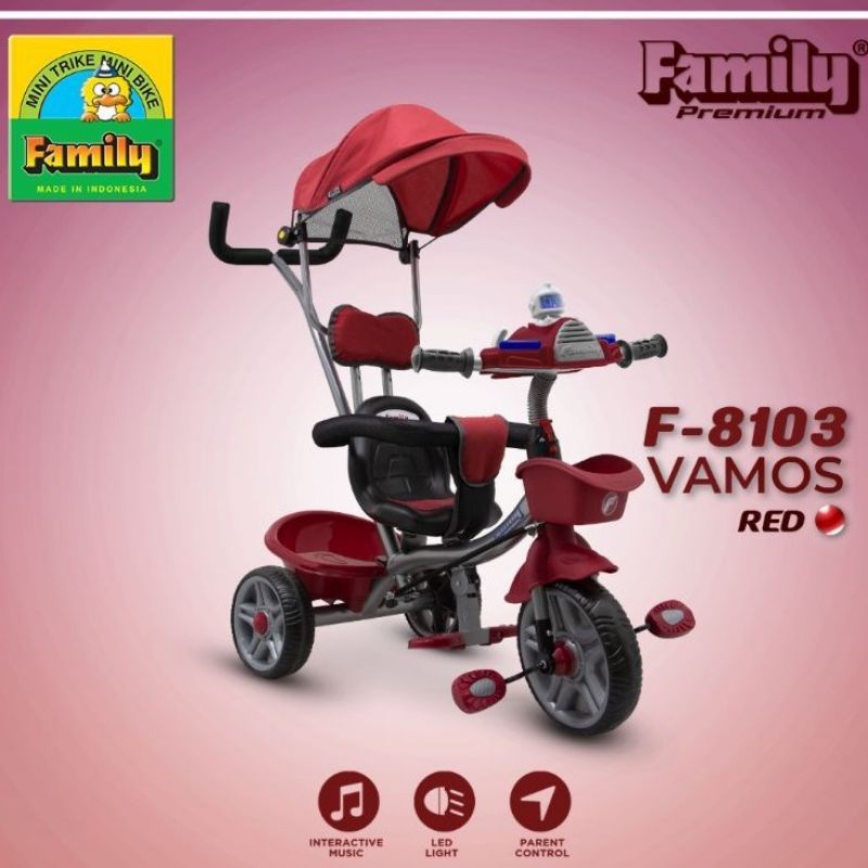 Jual Sepeda Anak Family F 8103 Vamos Sepeda Rida Tiga | Shopee Indonesia