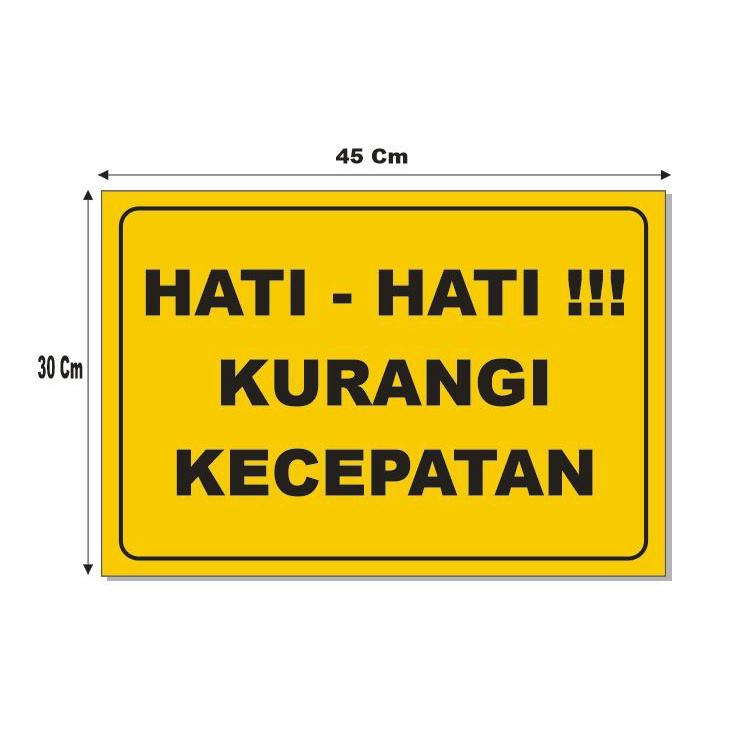 Jual Stiker / Label Hati hati Kurangi Kecepatan | Shopee Indonesia