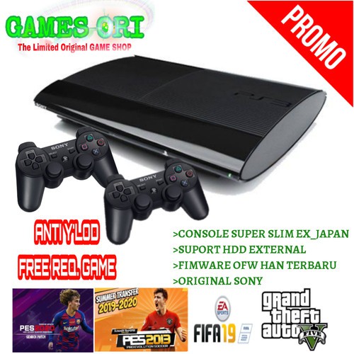 Jual PS3 SONY PLAYSTATION SUPER SLIM SS 160GB + 2 STICK OP + FREE GAME - WHITE/BLACK | Shopee ...