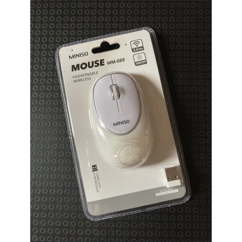 Jual miniso white wireless mouse / mouse putih miniso | Shopee Indonesia