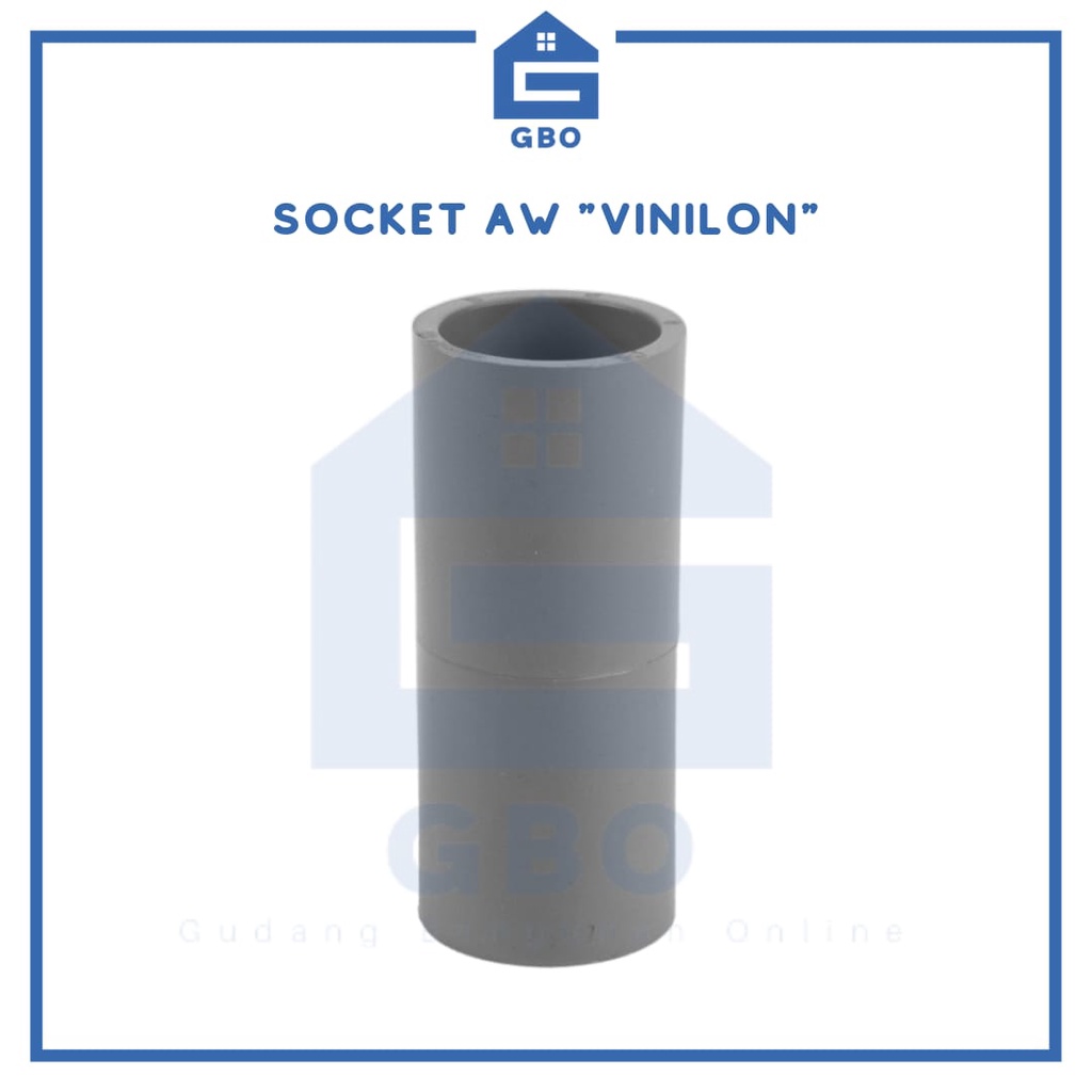 Jual VINILON - SOCKET AW 1 1/4" / SAMBUNGAN PIPA / FITTING PIPA ...