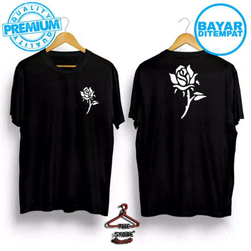 Jual BAJU BUNGA MAWAR KAOS GAMBAR CLOTHING COWOK CEWEK TERBARU | Shopee ...