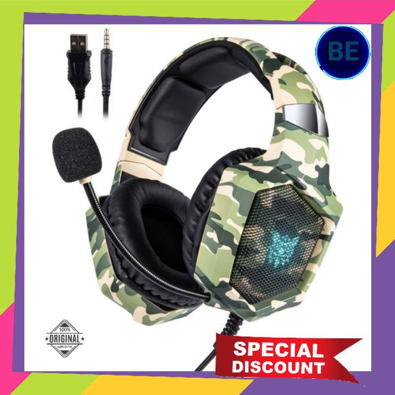 Jual ONIKUMA Headset Gaming Original Super Bass RGB LED with Microphone ...