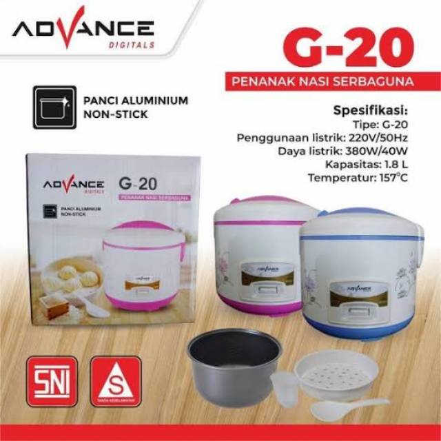 Jual RIce Cooker/ Magic com Advance G-20 | Shopee Indonesia