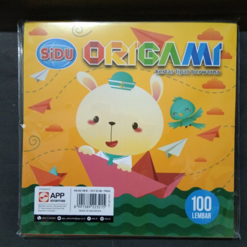 Jual origami sidu | kertas lipat sidu | origami 12x12 | origami 14x14 ...