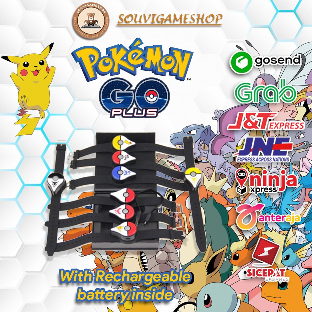 Jual Pokemon GO Plus PoGO+ DUAL VERSION AUTO - MANUAL RECHARGEABLE ...