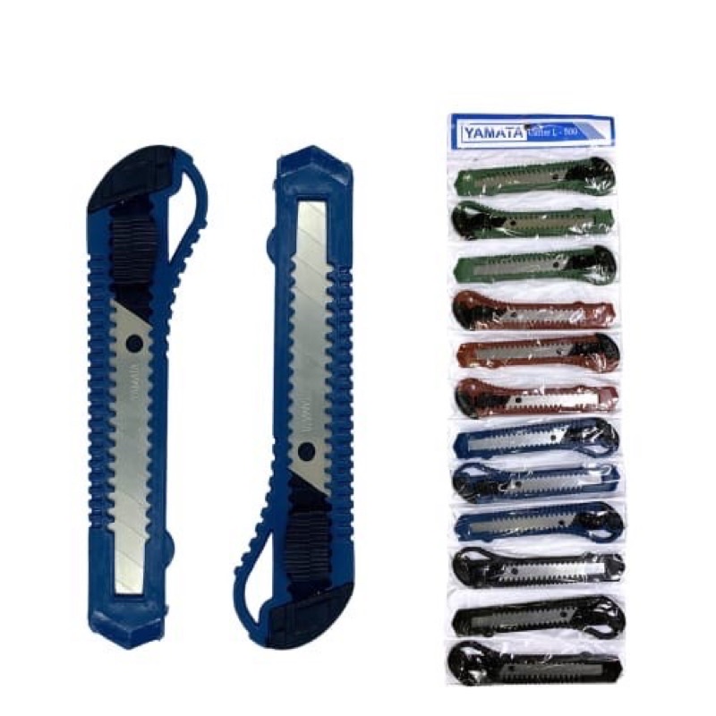 Jual Pisau Cutter Piso Cutter Cuter Kater Besar Pemotong Dus ATK Yamata ...