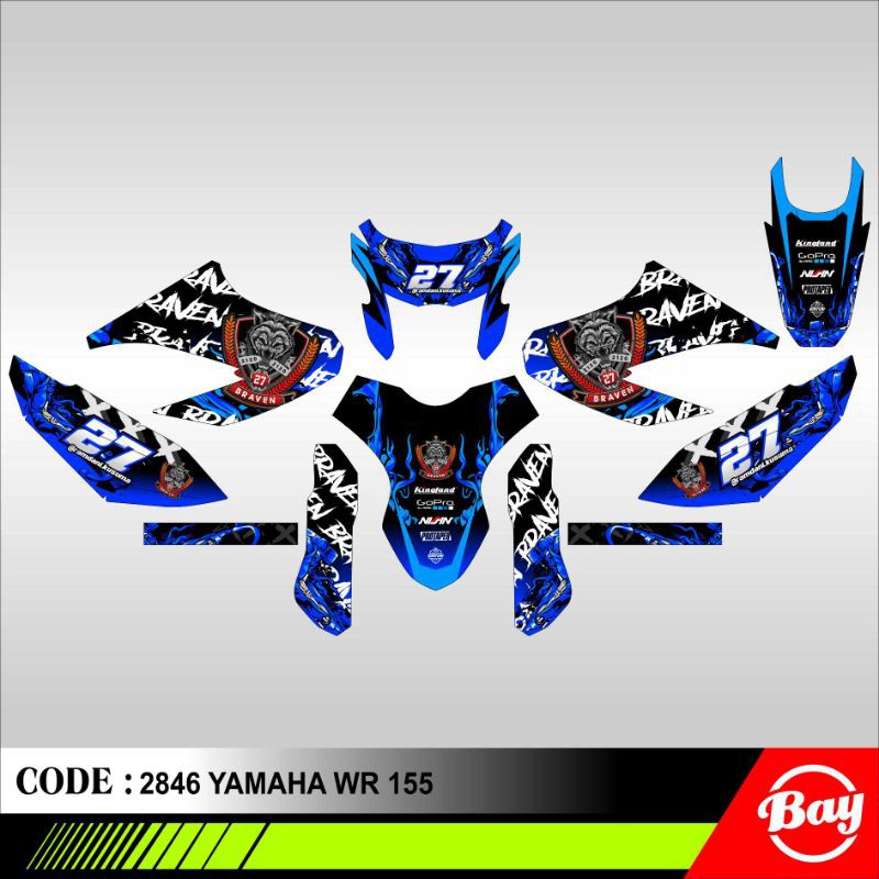 Jual Decal yamaha WR155 WR 155 Supermoto keren team edition | Shopee ...