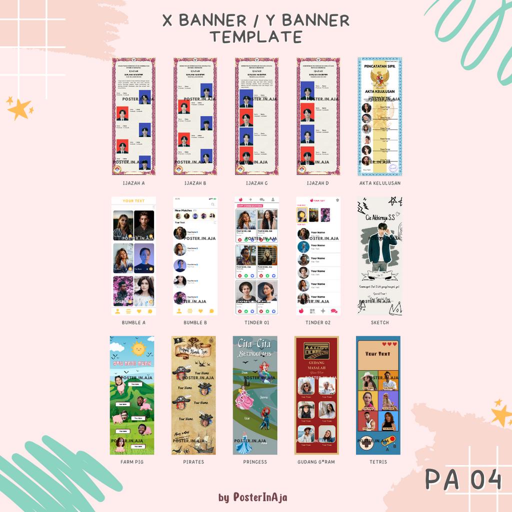 Jual Cetak Print Custom X Banner Y Banner Flexi Korcin FREE DESIGN ...