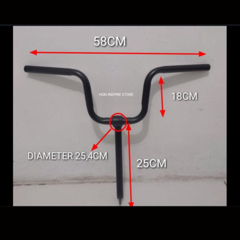 Jual PAKET STANG DAN STEM BROMTON SELI DAN MINION PANJANG 40cm DAN 25cm ...