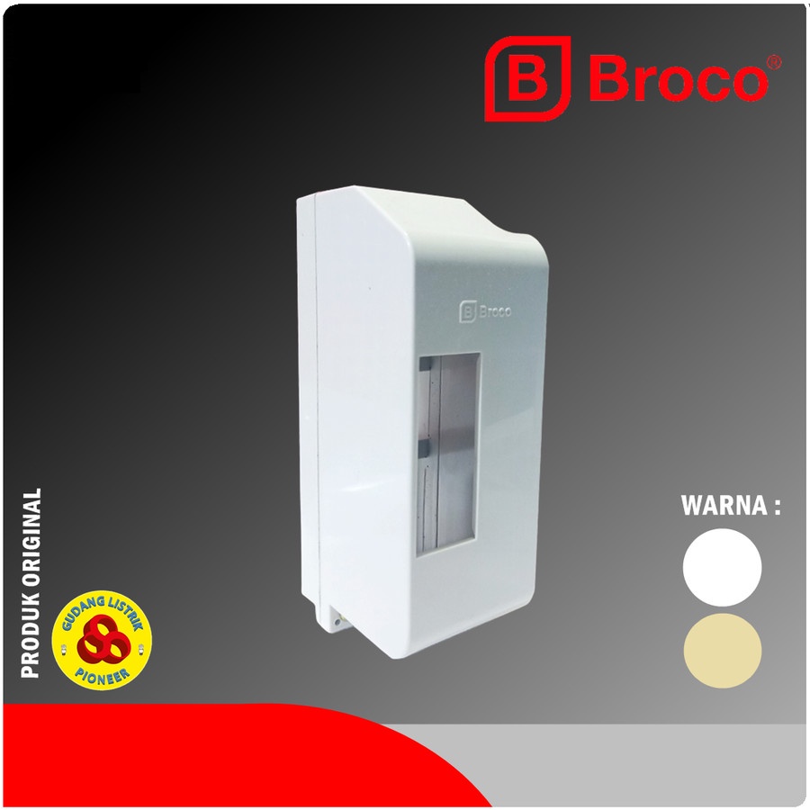 Jual Broco Box MCB 1 Group Outbow Tempel 17101 Box MCB 1P OB Abu | Shopee Indonesia