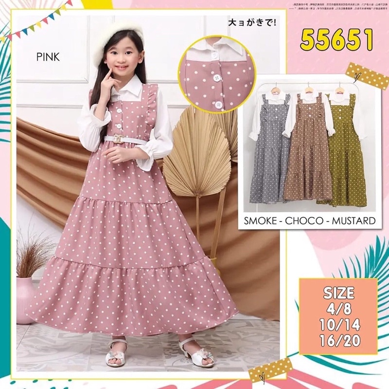 Jual Maxi Dress Ruffle Catherine kids 4-6tahun | Shopee Indonesia
