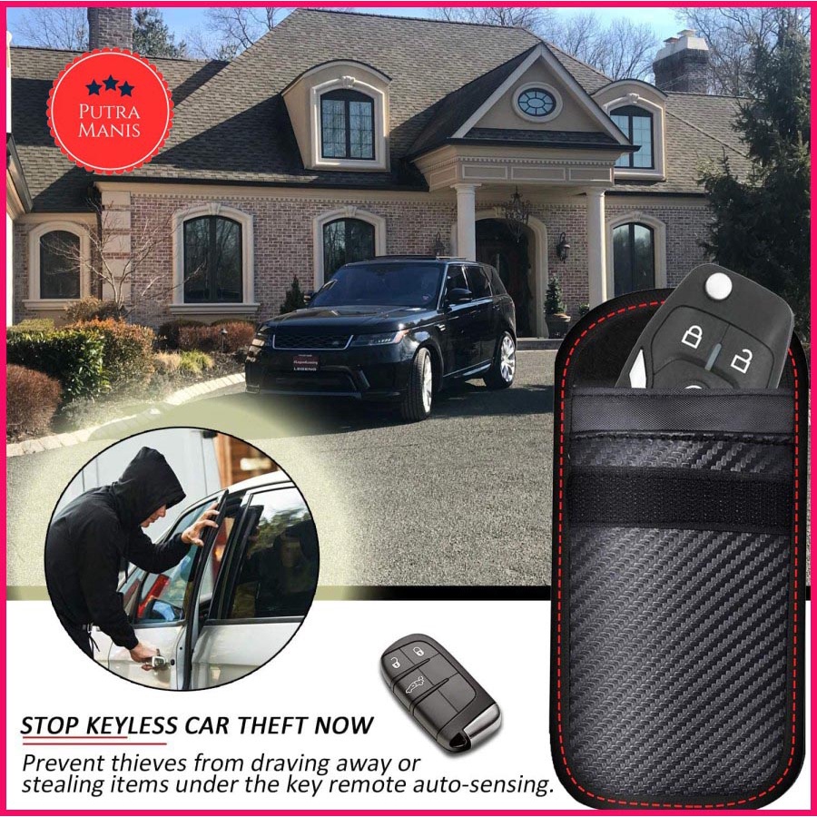 Jual Kantong Pemblokir Sinyal Kunci Mobil keyless Dompet Kartu STNK ...
