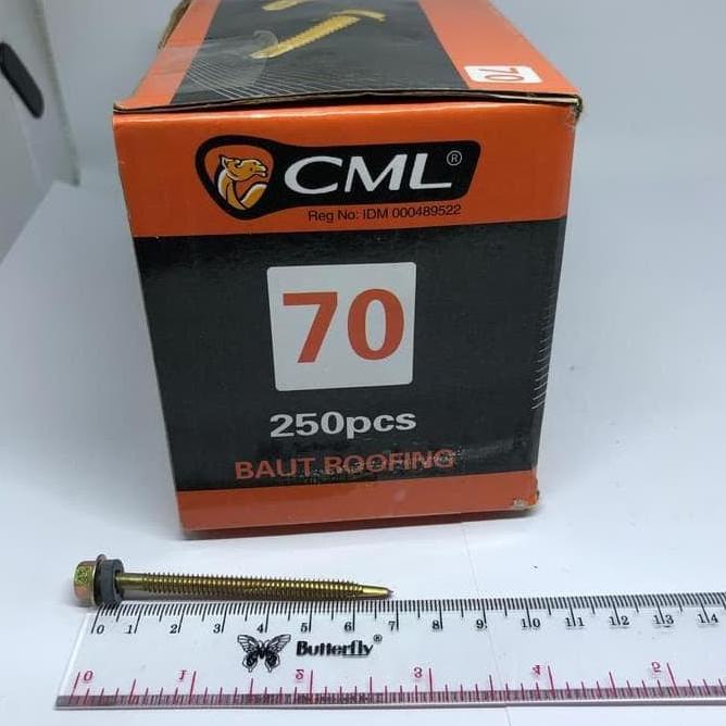 Jual BAUT ROOFING 12x 70 / 7 CM BAUT BAJA RINGAN SEKRUP SKRUP ATAP ...