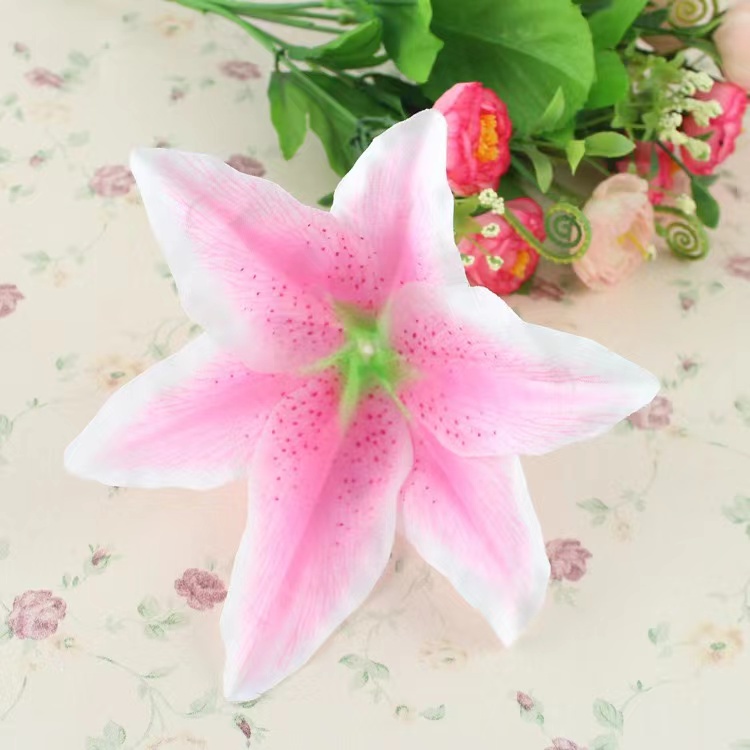 Jual Tangkai plastik bunga lili buatan lily menghiasi pesta kantor ...