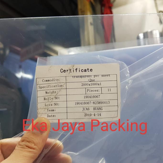 Jual Pvc Sheet Clear ( Mika Kaku Lembaran 1Mm ) | Shopee Indonesia