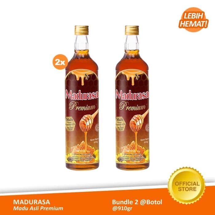 Jual madu- madurasa madu asli premium botol 910 gr (2 botol) -madu ...