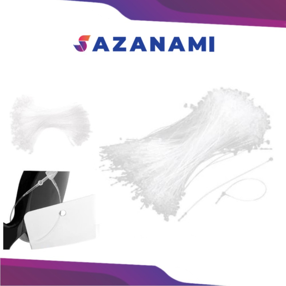 Jual 1000 Pcs LOCK PINS 5" INCH PUTIH LOOP PINS TALI HANG TAG 5" INCH ...