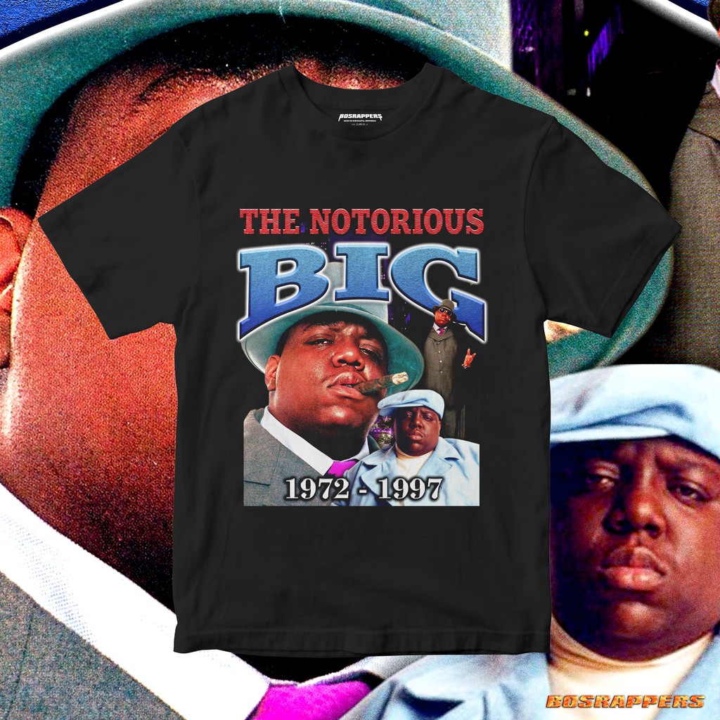 Jual THE NOTORIOUS BIG RAP TEE | THE NOTORIOUS BIG RAP TSHIRT | KAOS ...