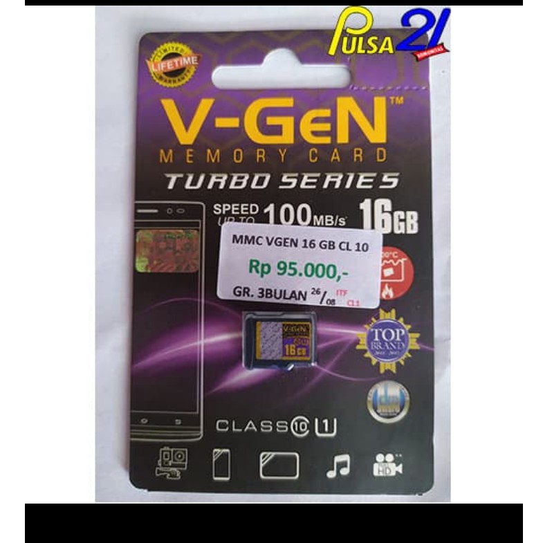 Jual MMC V-Gen Class 10 Turbo Series | Shopee Indonesia