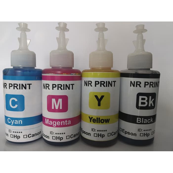 Jual TINTA PRINTER BOTOL NR INK INKJET WARNA 100ml MURAH | Shopee Indonesia