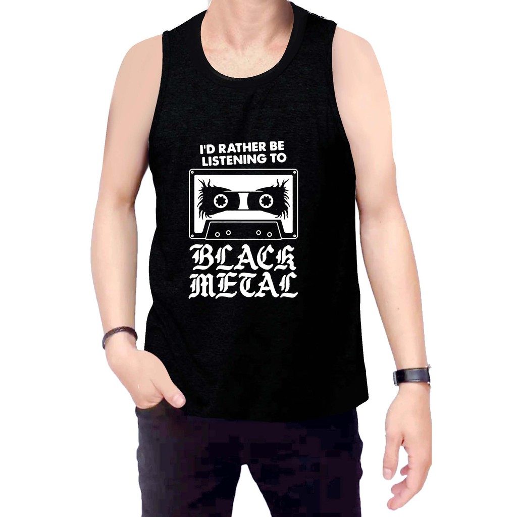 Jual SINGLET PRIA (BLACK METAL) KAOS TANPA LENGAN/ KAOS DALAM PRIA ...