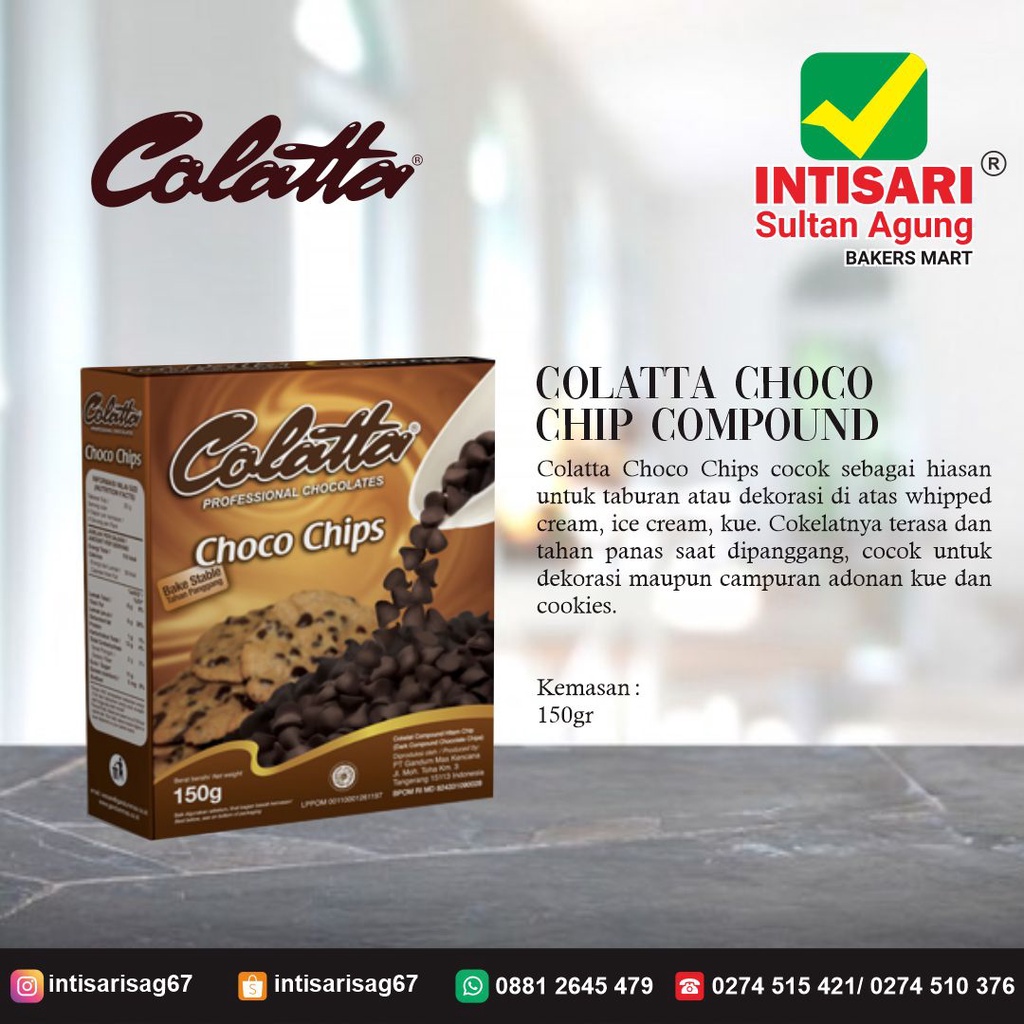 Jual Colatta Choco Chips 150gr | Shopee Indonesia