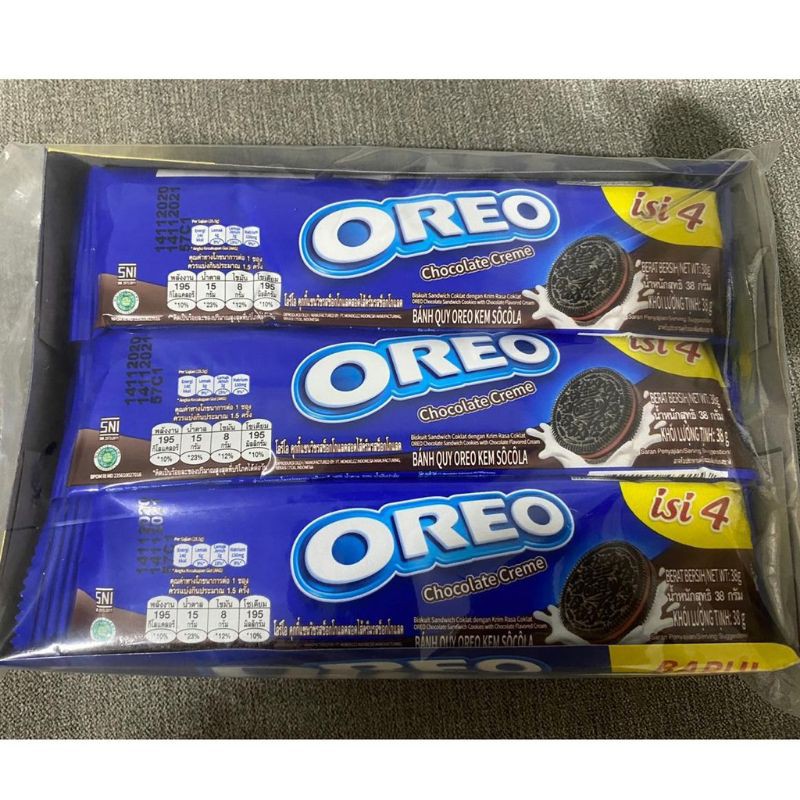 Jual OREO 2000AN BOX ISI 12 PCSX 38 GRAM ISI 4 KEPING RASA VANILLA DAN ...