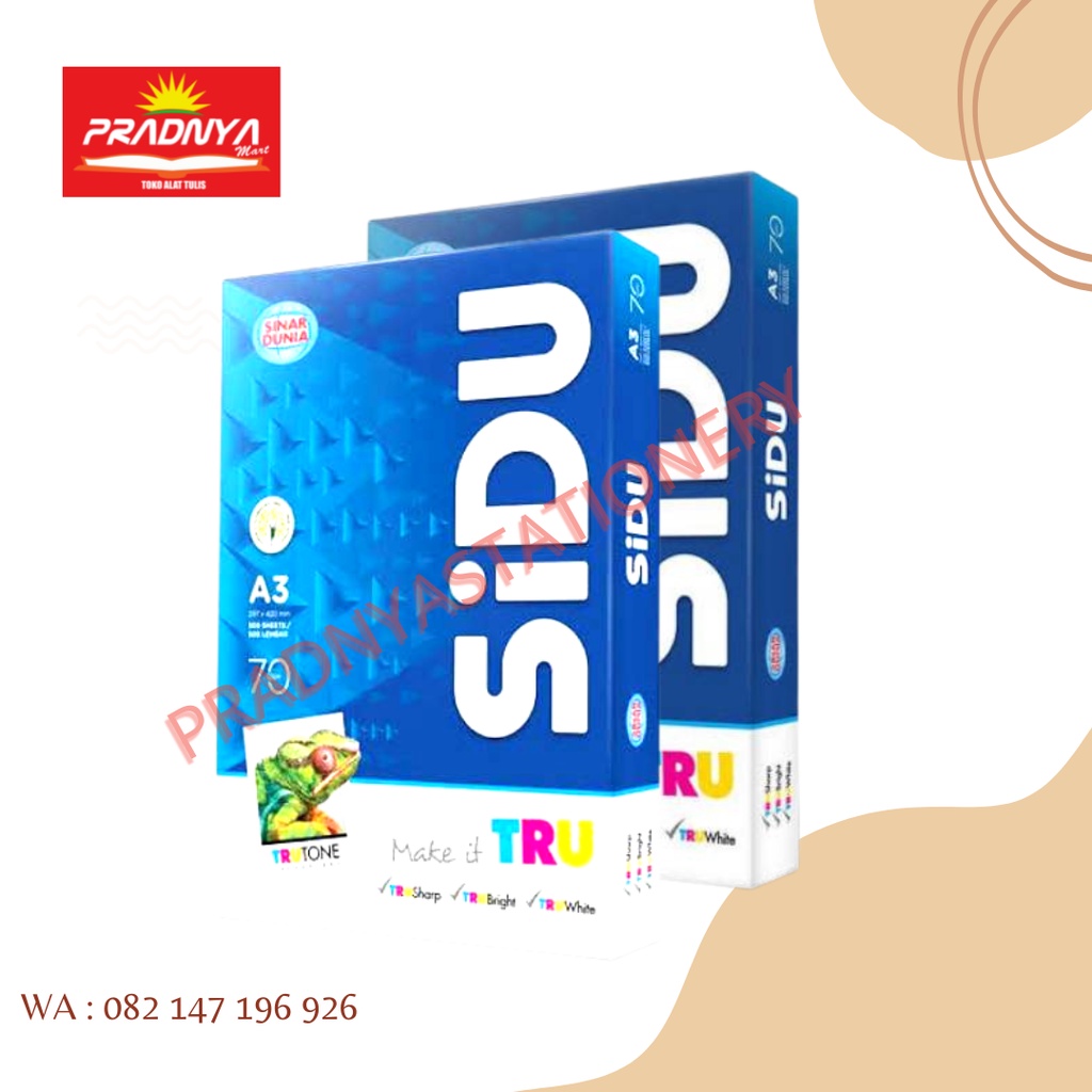 Jual KERTAS HVS SIDU A3 70 grm | Shopee Indonesia