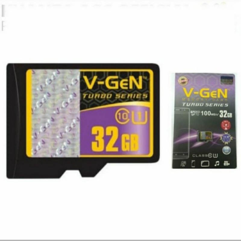 Jual Memory V-Gen 32GB Turbo Class 10 Micro SD Original | Shopee Indonesia