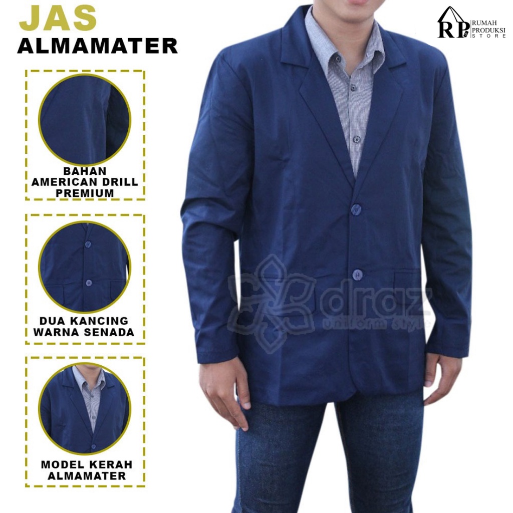 Jual RPS - Jas Almamater Kampus Baju Almet Sekolah Bahan Katun American ...