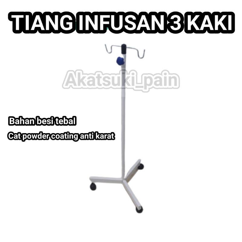 Jual Tiang infus besi alat rumah sakit 3 kaki COD | Shopee Indonesia