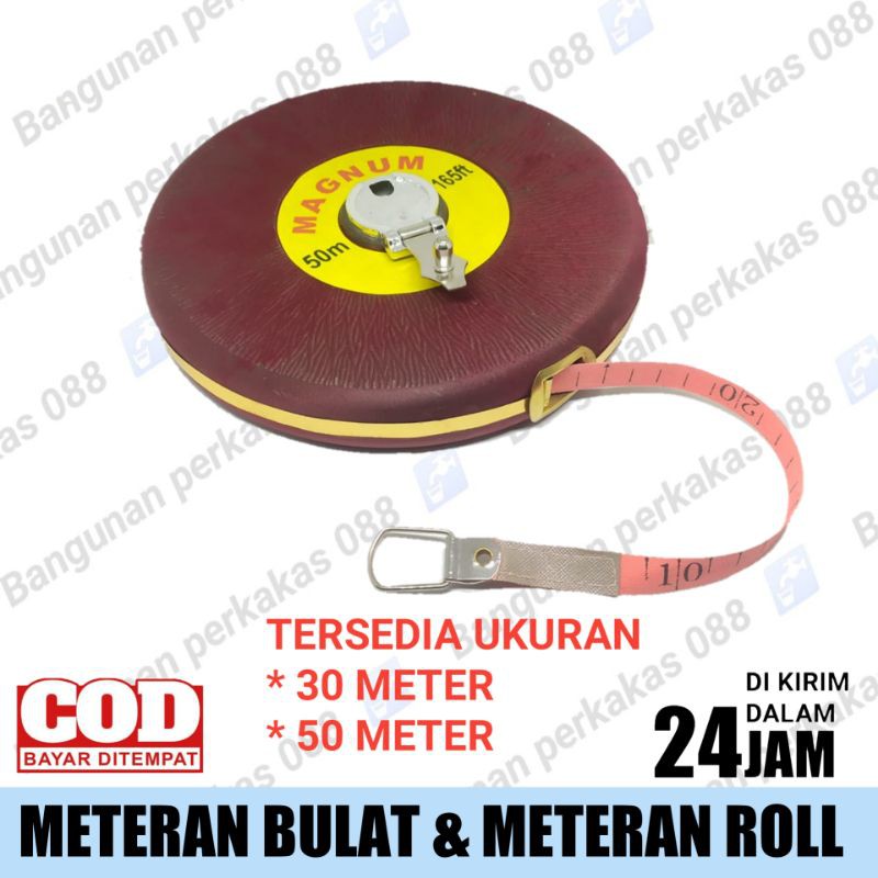 Jual METERAN BULAT VARIAN 30-50M-METERAN ROLL MURAH-METERAN BAGUS ...