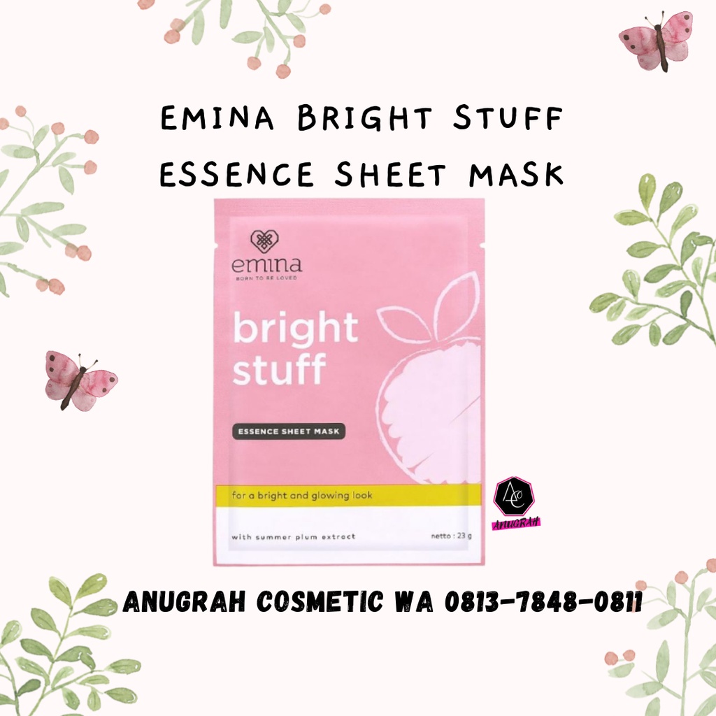 Jual EMINA BRIGHT STUFF ESSENCE SHEET MASK | Shopee Indonesia