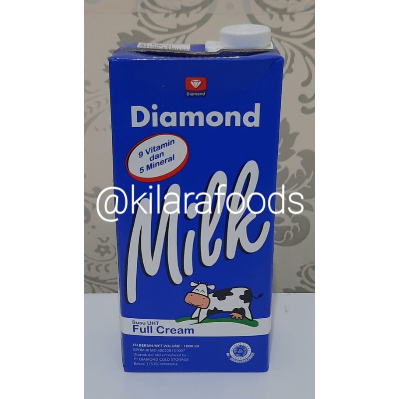 Jual DIAMOND UHT FULL CREAM 1LITER | Shopee Indonesia