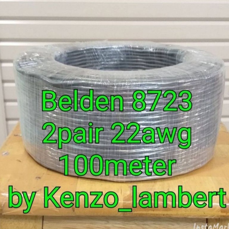 Jual kabel BELDEN 8723 twistes shielded 2pair 22awg @100meter | Shopee ...