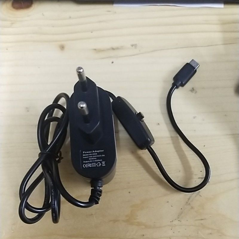 Jual Adaptor charger 5V-3A adapter Micro USB Type C 5v 3a Raspberry Pi ...