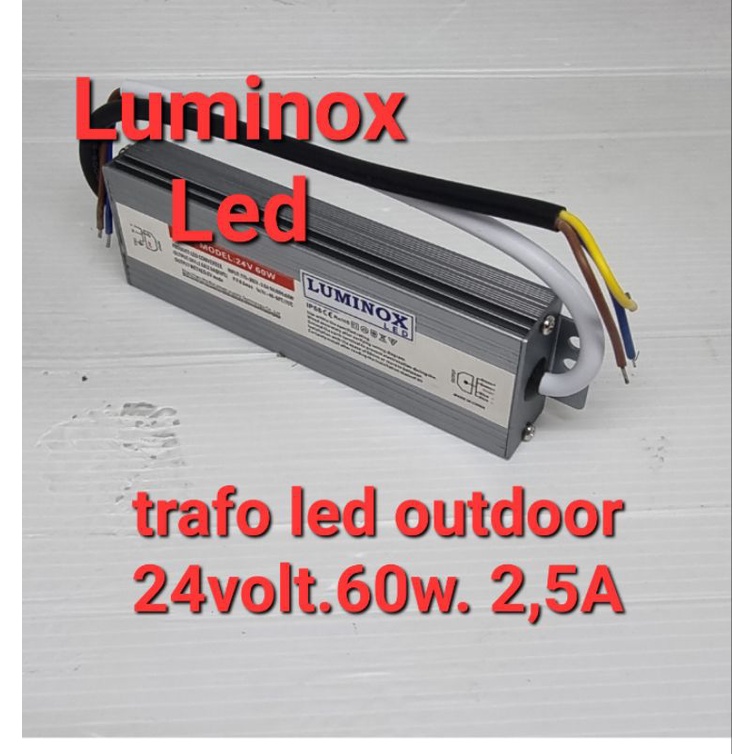 Jual trafo led waterproof 24v 60w 60 watt 2,5a / driver led 24volt ...