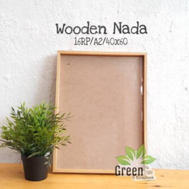 Jual Frame foto kayu 16RP/A2/40x60cm Wooden Nada/Bingkai Foto Minimalis ...