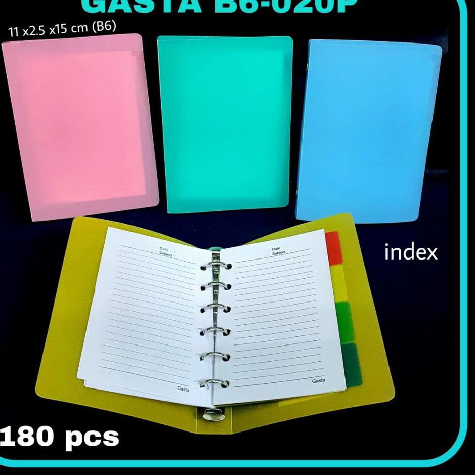 Jual Special Packing MAP BINDER B6 6 RING LUBANG KECIL RING BINDER NOTE ...