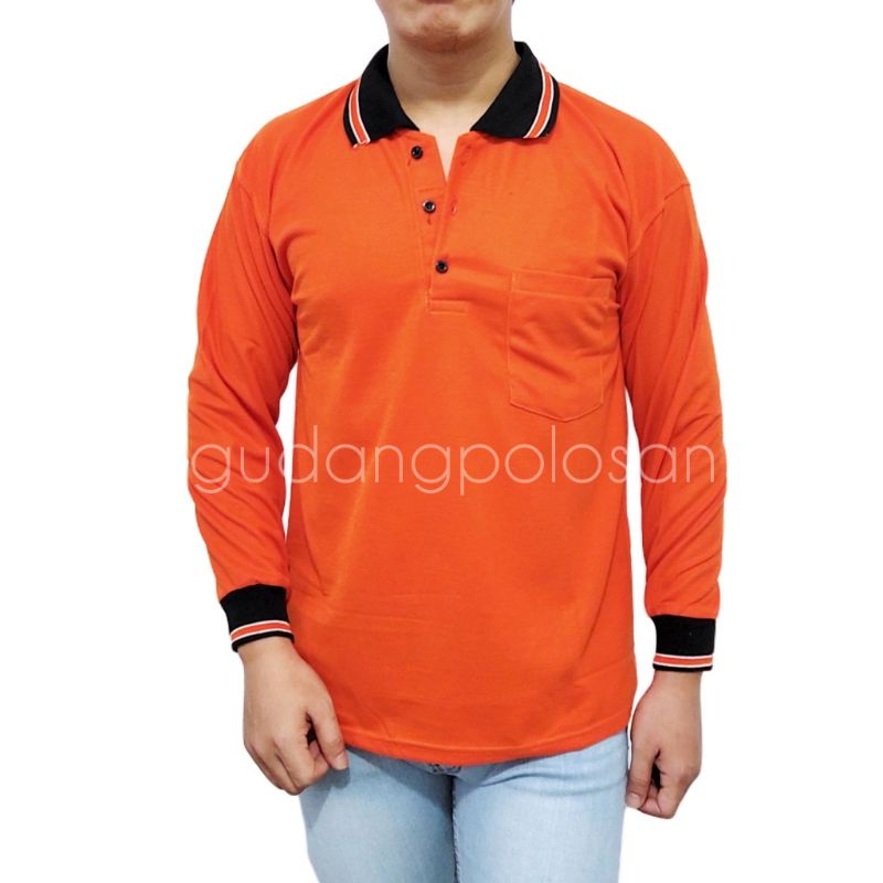 Jual GP Kaos Polo/Polo Shirt/Kaos Kerah Lengan Panjang Orange | Shopee ... Jual GP Kaos Polo/Polo Shirt/Kaos Kerah Lengan Panjang Orange | Shopee ...