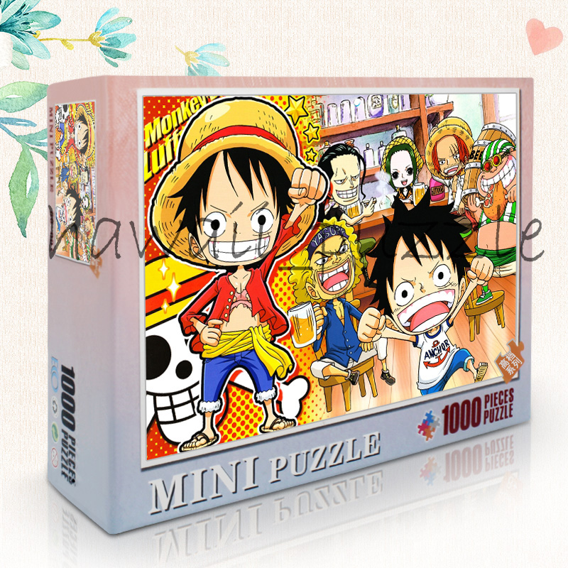 Jual Mini Puzzle 1000 pcs Mainan Jigsaw Puzzle-ONE PIECE CARTOON ...