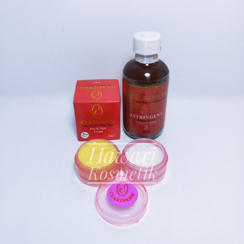 Jual Paket Clariderm ( Cream + Toner) | Shopee Indonesia