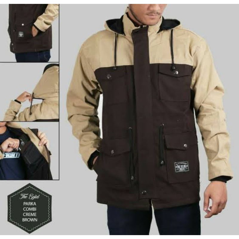 Jual Jaket Parka Kombinasi Jacket Parka Loreng Semi Parka Premium ...