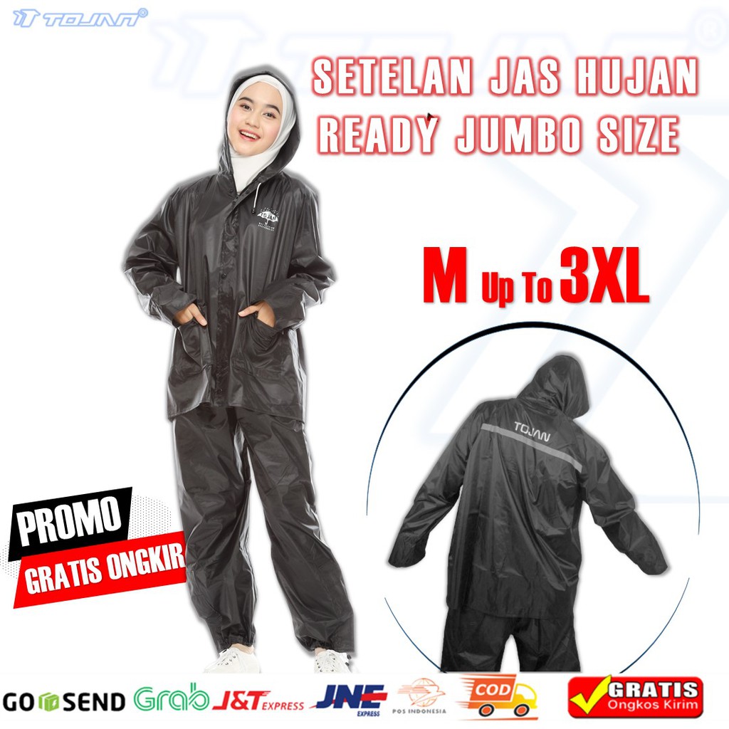 Jual Tojan Jas Mantel Jaket Baju Hujan Training Trening Setelan Baju Hujan Pria wanita Murah ...