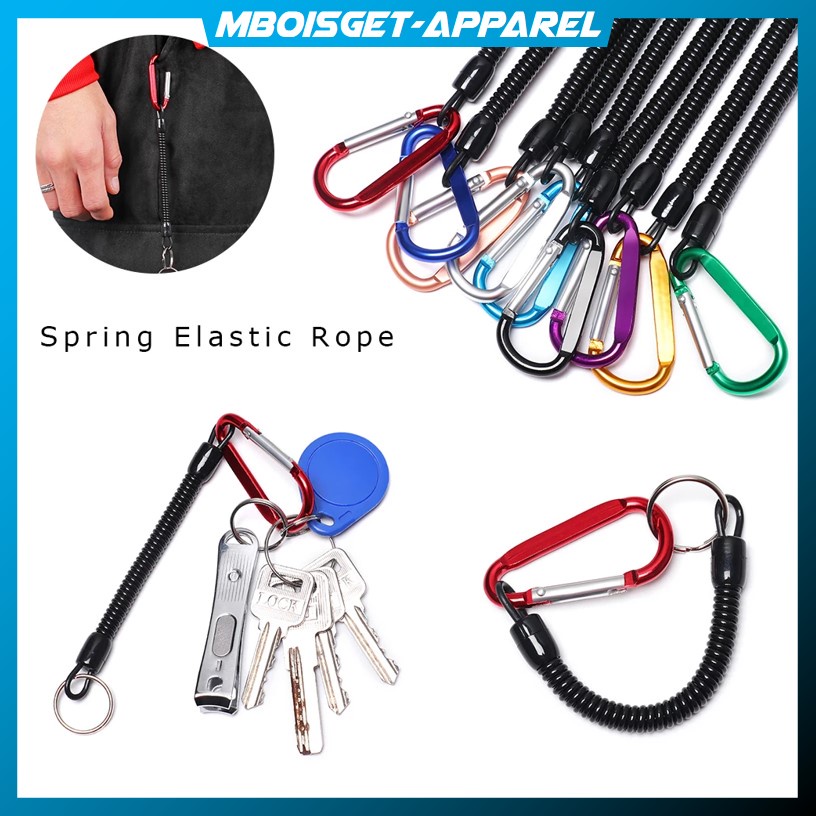 Jual MBOISGET - CARABINER GANTUNGAN KUNCI TALI SPRING PER Karabiner ...